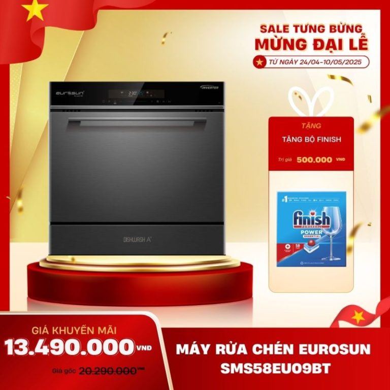 Máy rửa bát Eurosun SMS58EU09BT - Eurosun Việt Nam